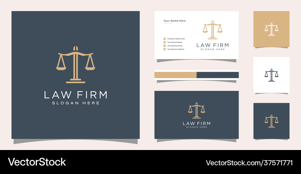 Law Firm Symbol - Classic & Abstract Vector Image