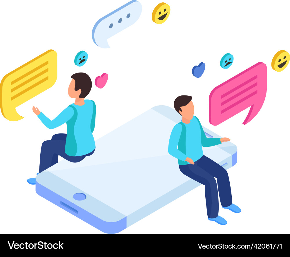 People chatting icon Royalty Free Vector Image