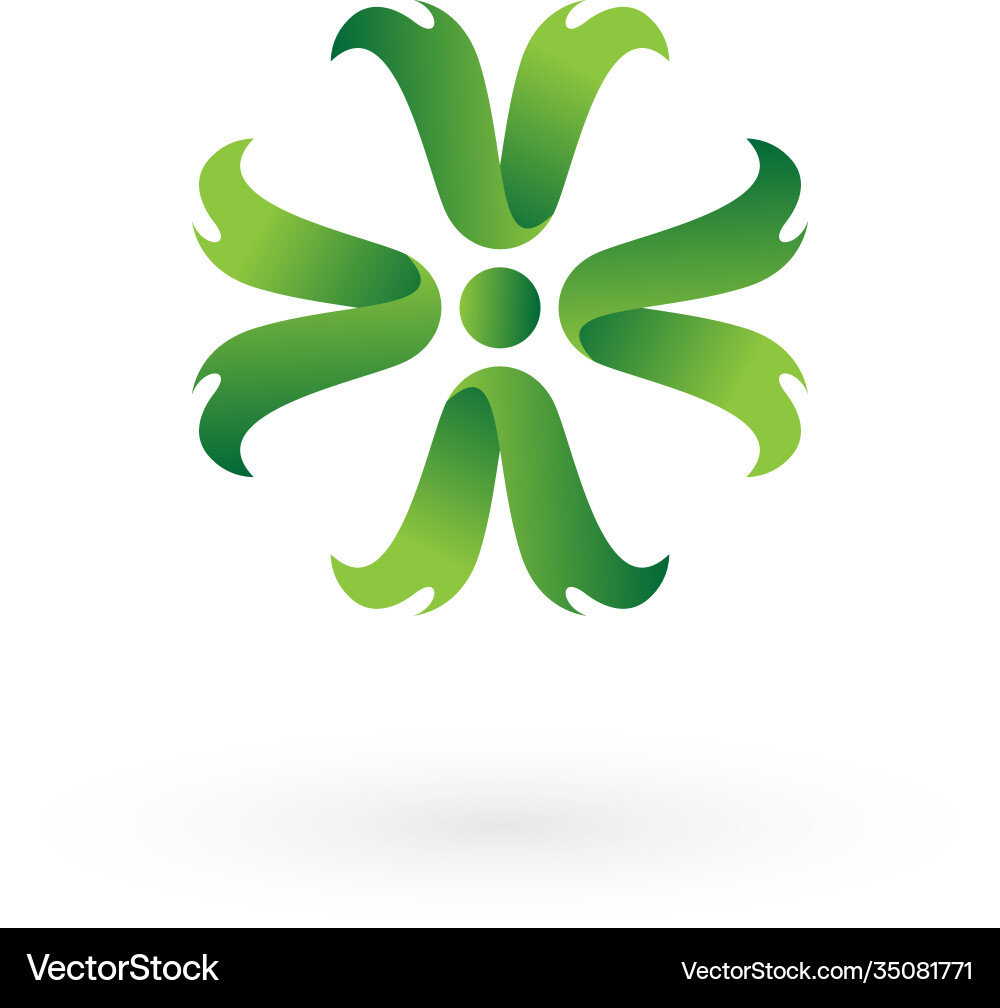 People communication community and teamwork logo Vector Image