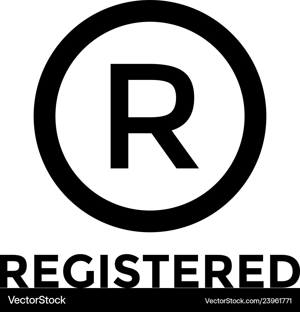 Registered Company Icon - Business Template Vector Image