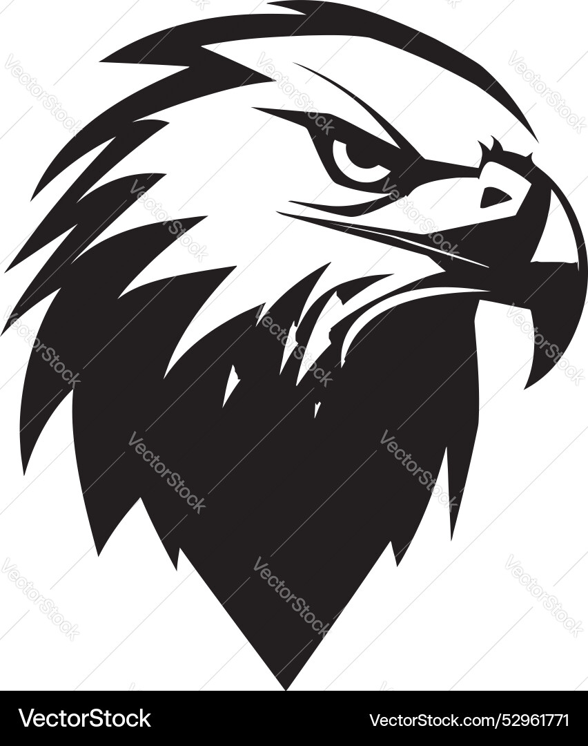 Talon s emblem eagle logo winged elegance Vector Image