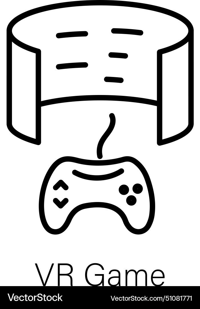 Vr game Royalty Free Vector Image - VectorStock