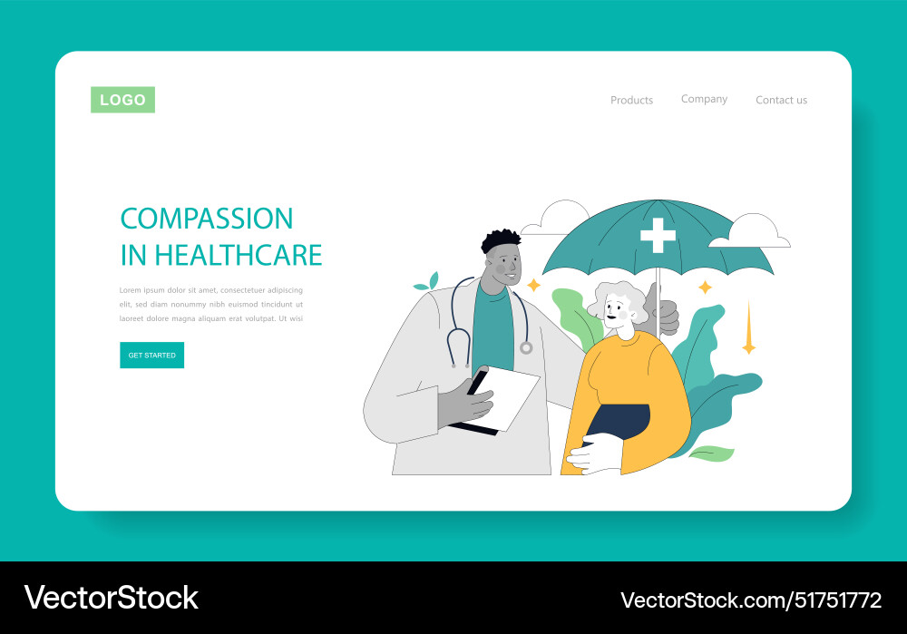 Compassion focused therapy flat Royalty Free Vector Image