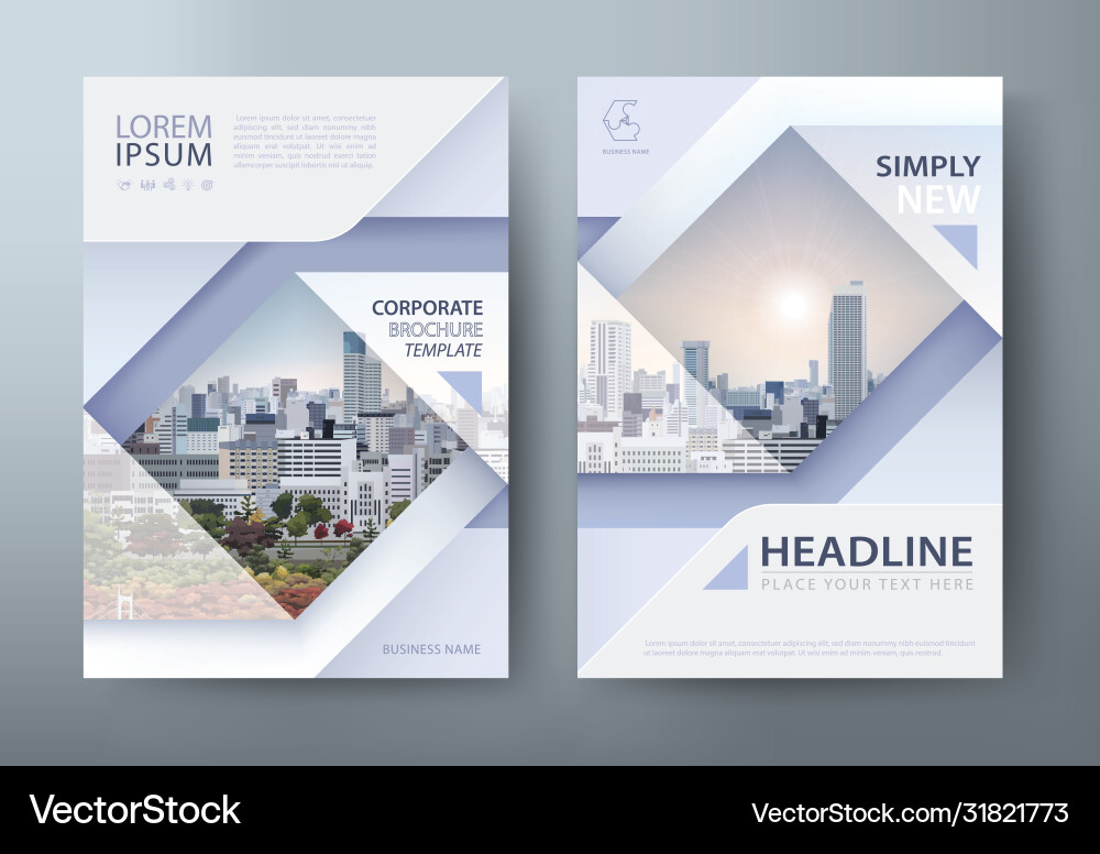 Brochure Template - A4 Layout Royalty Free Vector Image