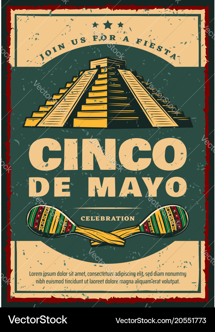 Cinco de Mayo Fiesta Banner Royalty Free Vector Image