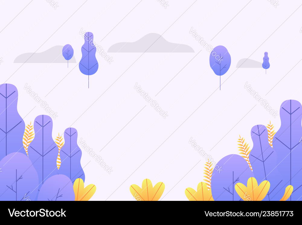 Magic nature background with fantasy leaves Vector Image