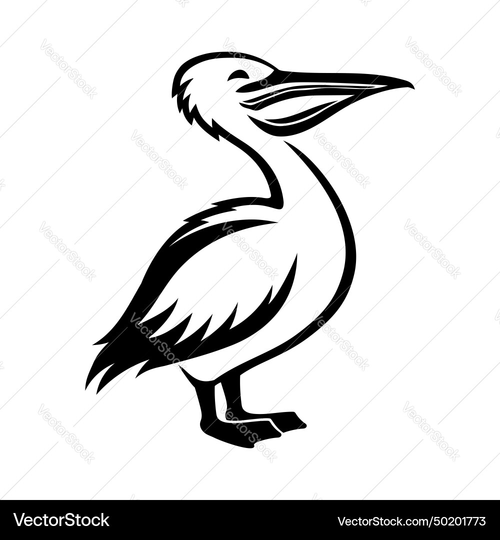 Pelican bird icon Royalty Free Vector Image - VectorStock