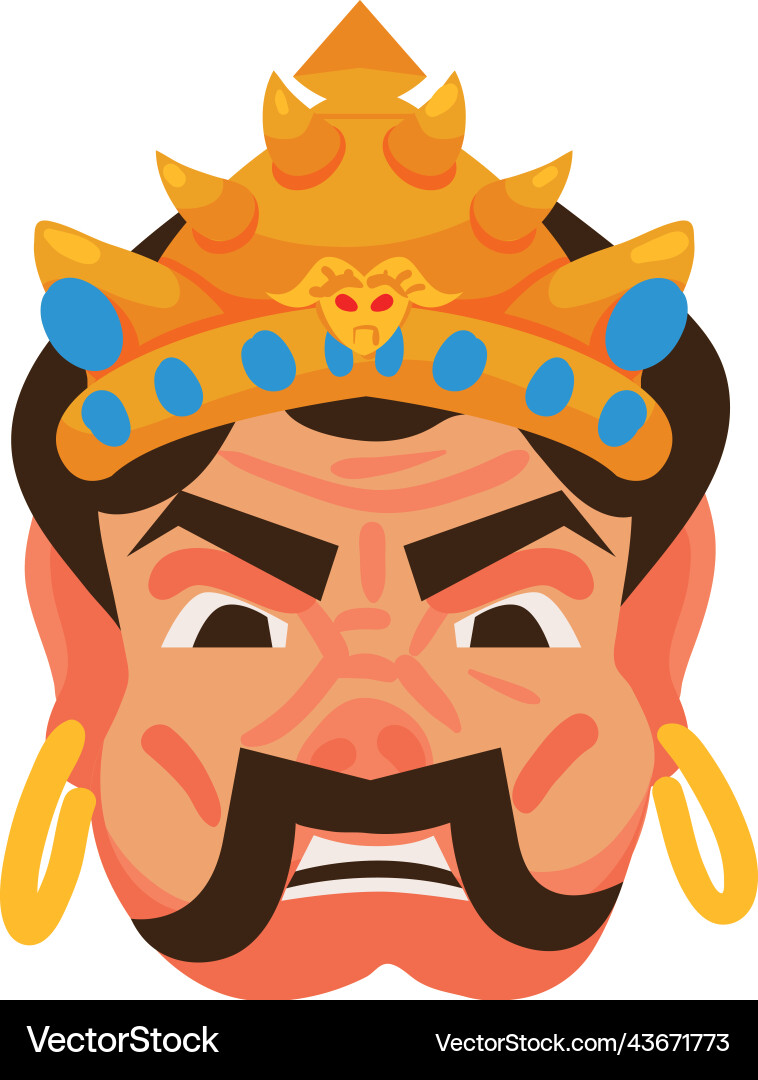 Ravana demon icon Royalty Free Vector Image - VectorStock