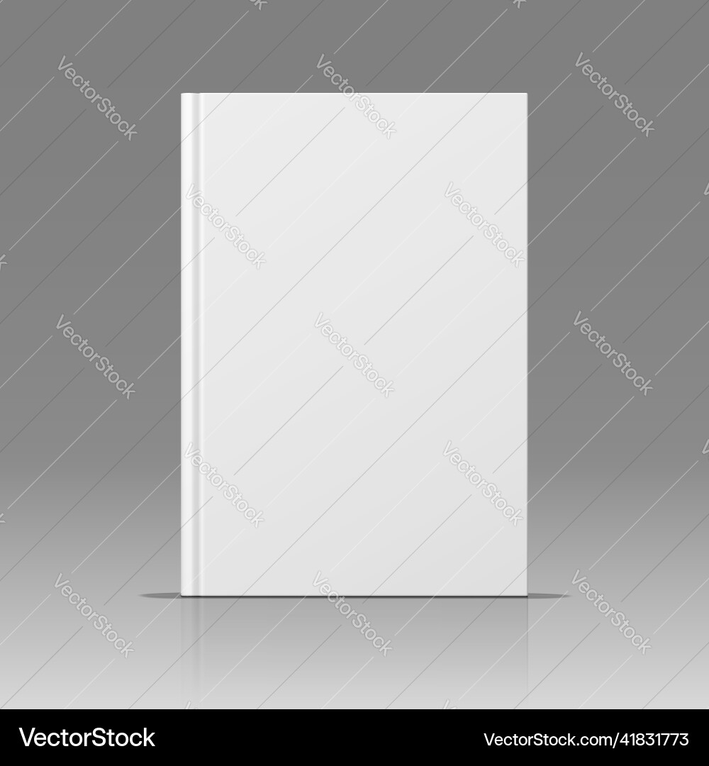 Realistisches Stehendes 3d Buch Mockup mit weiß Vektorbild