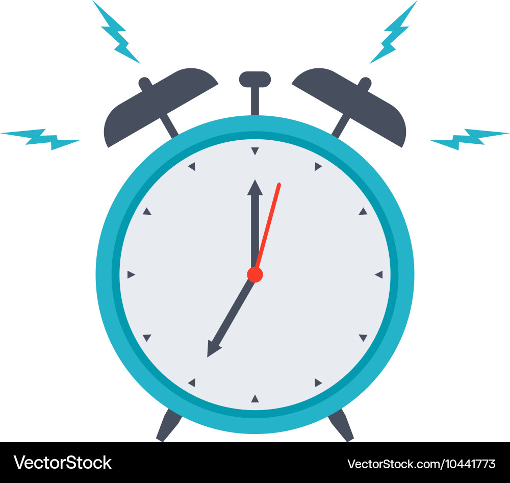 Vintage Alarm Clock Royalty Free Vector Image - VectorStock