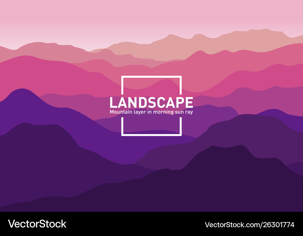 Abstract landscape minimalist style banners Vector Image