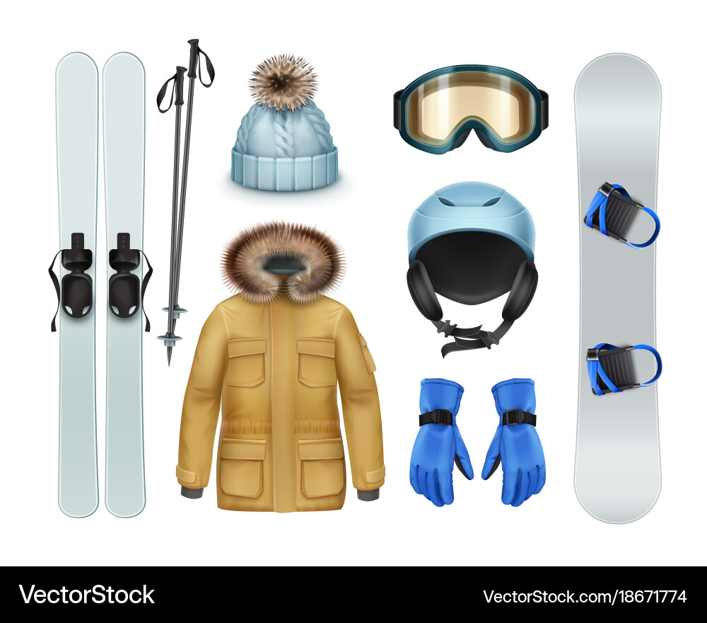 Winter Sports Gear Royalty Free Vector Image - VectorStock