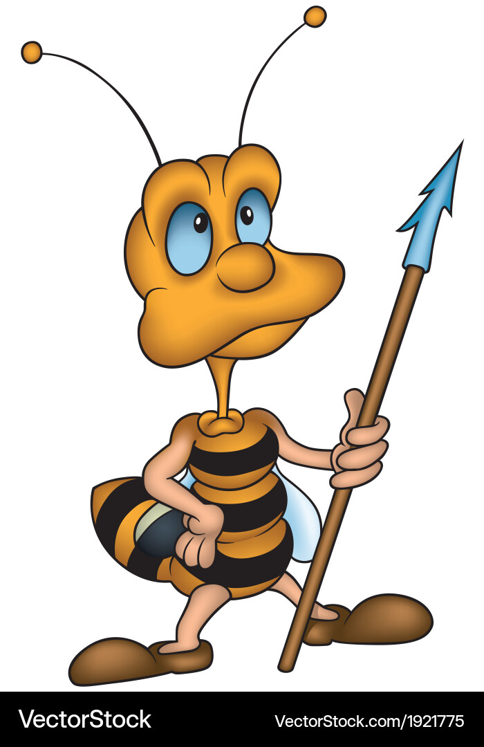 Guardian bee Royalty Free Vector Image - VectorStock