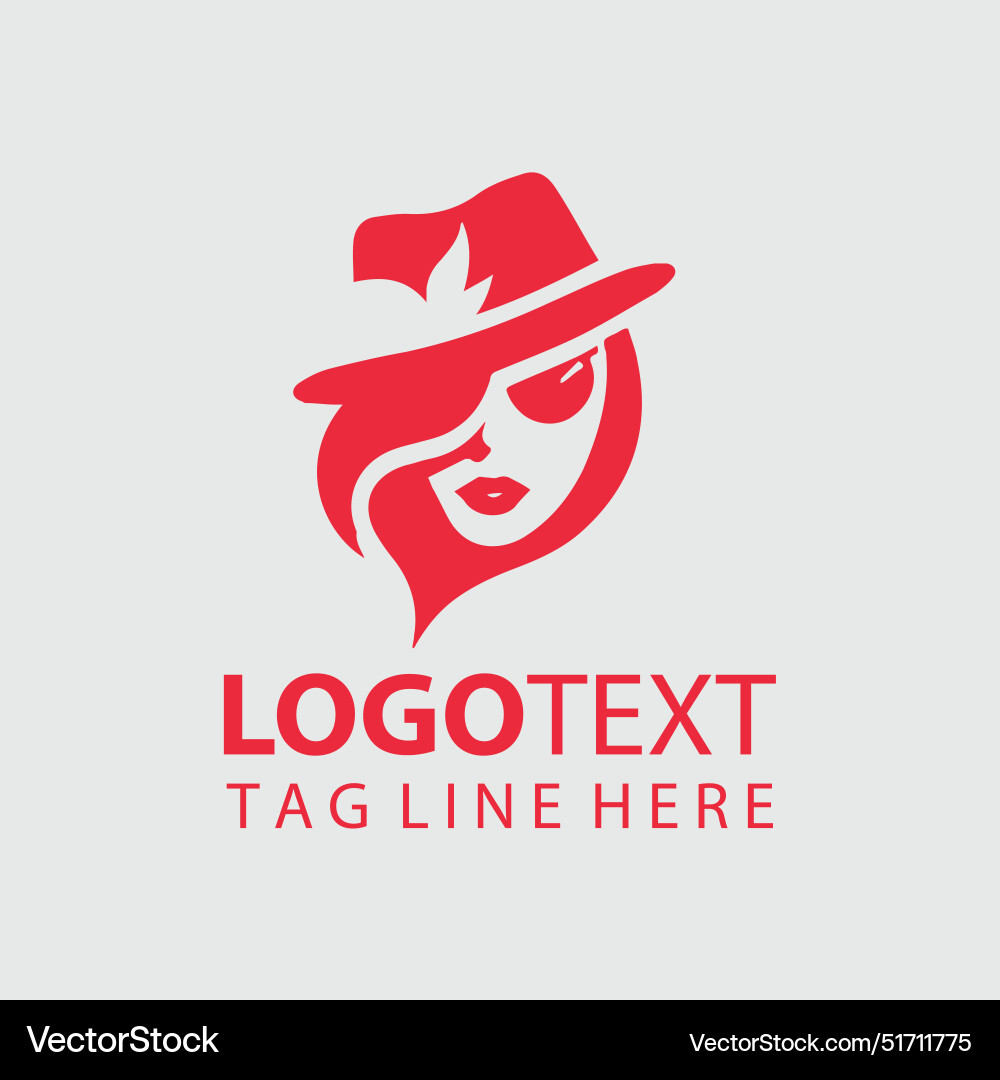 Lady saloon logo Royalty Free Vector Image - VectorStock