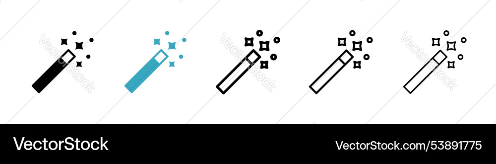 Magic icon set Royalty Free Vector Image - VectorStock