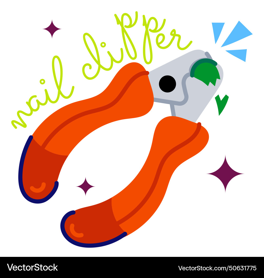 Nail clipper Royalty Free Vector Image - VectorStock