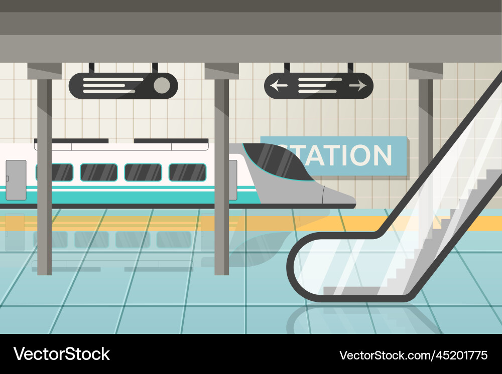 U-Bahn-Station U-Bahn-Station U-Bahn Lizenzfreier Vektor