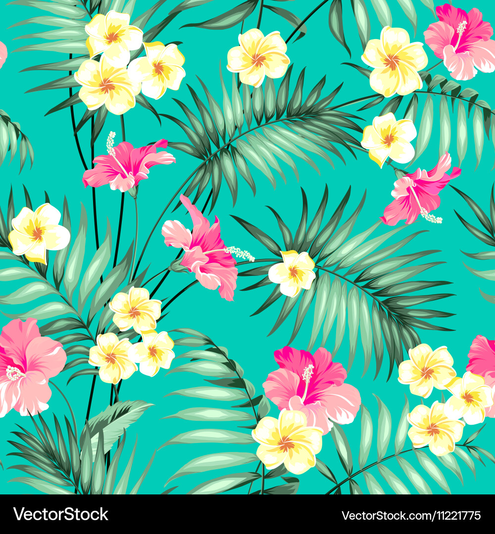 Tropical fabric design Royalty Free Vector Image