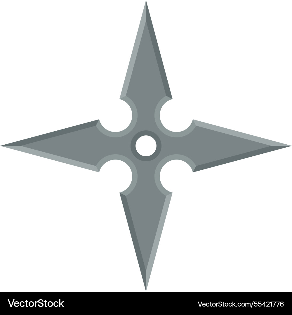 A shuriken Royalty Free Vector Image - VectorStock