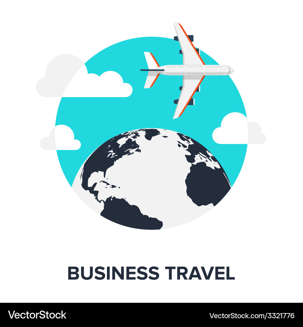 Business travel Royalty Free Vector Image - VectorStock