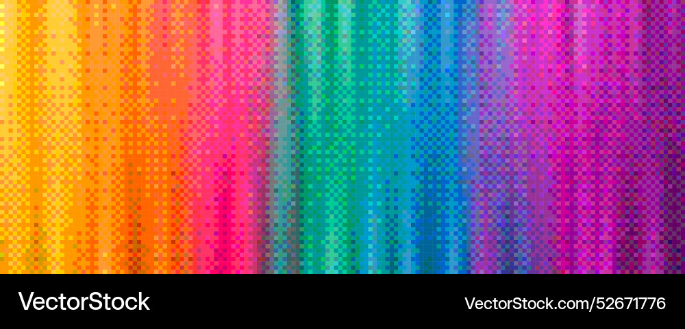 Colorful rainbow gradient mosaic pixel art texture