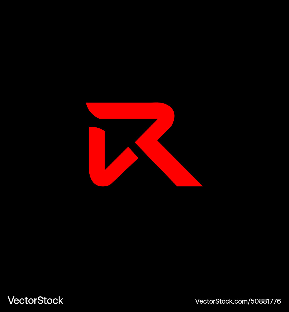 Letter r logo design template Royalty Free Vector Image