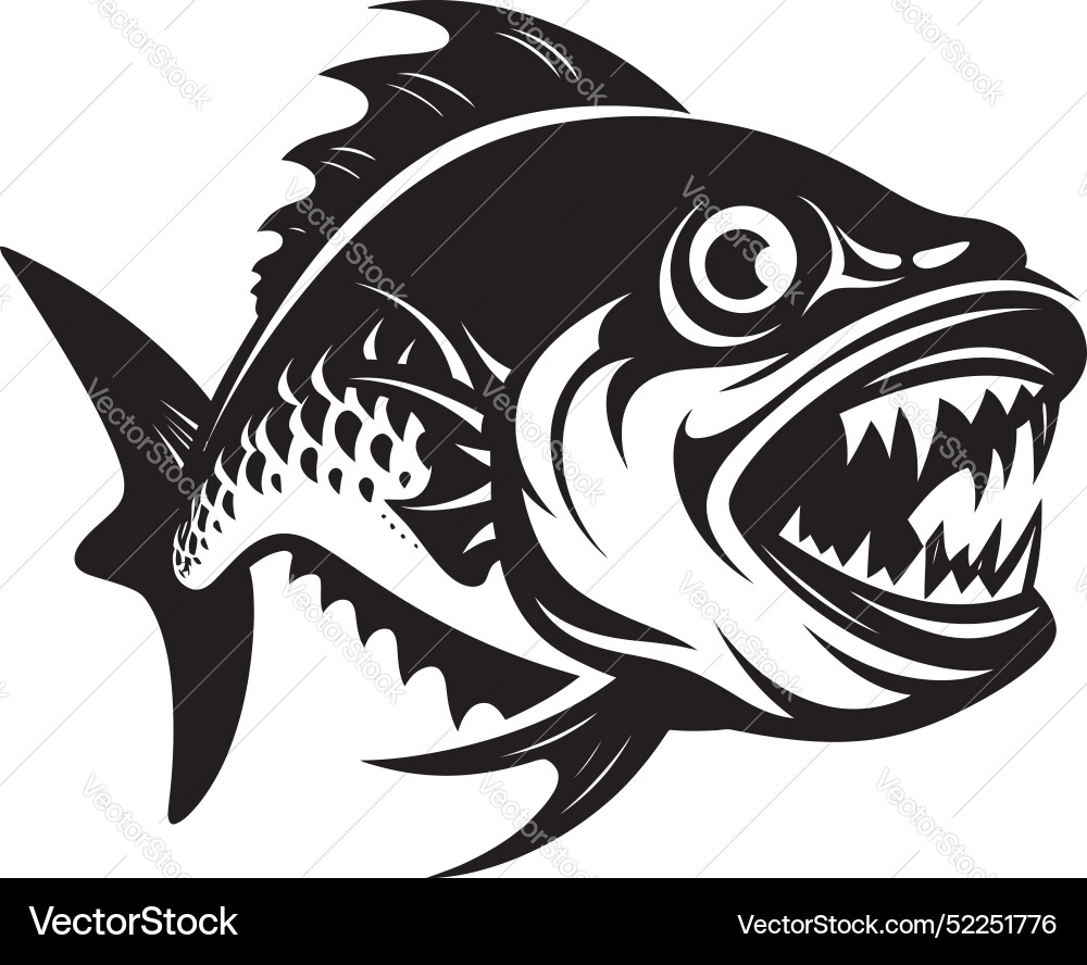 Menacing predator emblem contemporary icon Vector Image
