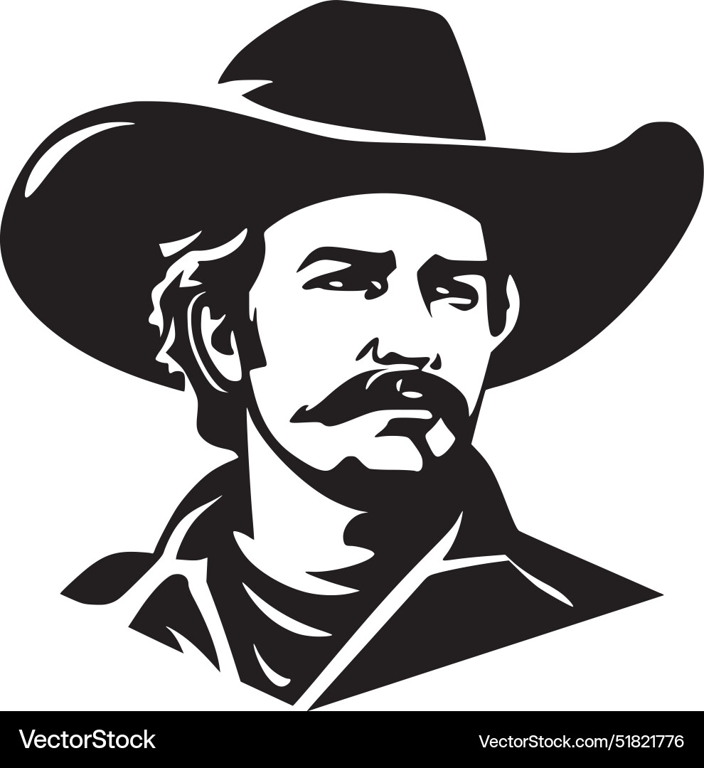 Western - black and white Royalty Free Vector Image