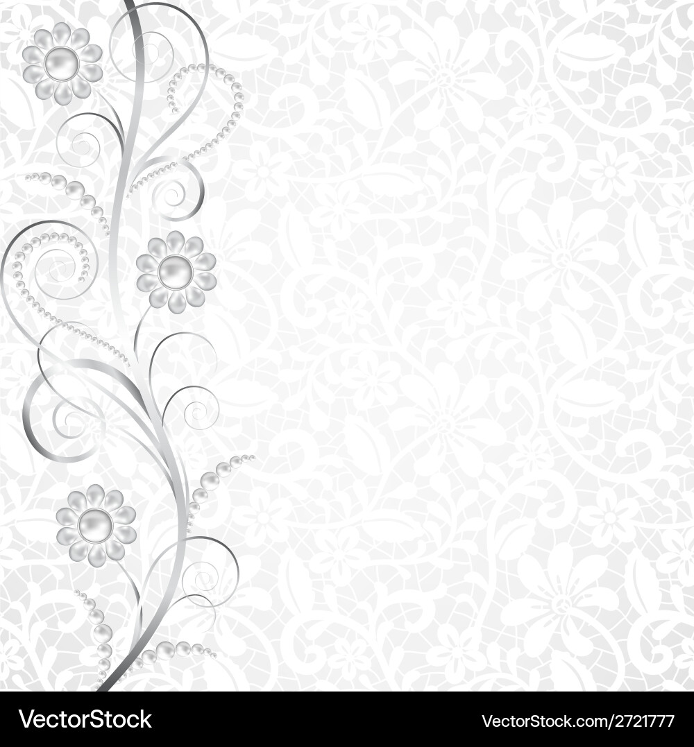 Elegant Lace Jewelry Border Royalty Free Vector Image