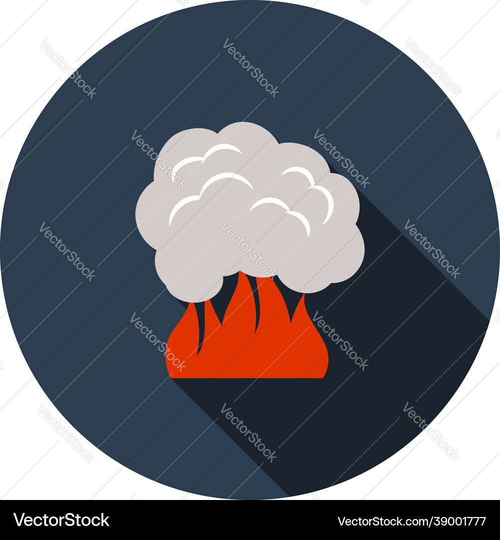 Fire and smoke icon Royalty Free Vector Image - VectorStock