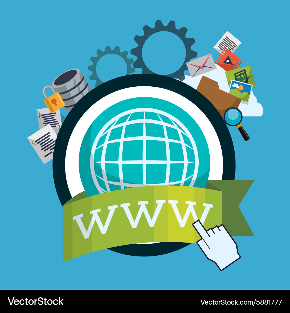 Internet design Royalty Free Vector Image - VectorStock