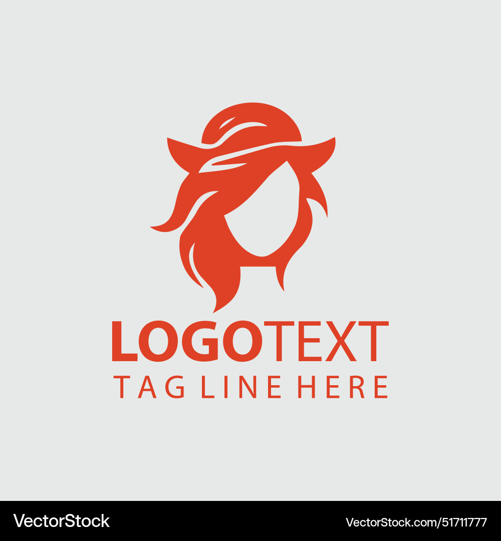 Lady saloon logo Royalty Free Vector Image - VectorStock