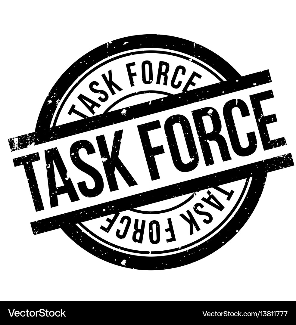 Task force rubber stamp Royalty Free Vector Image