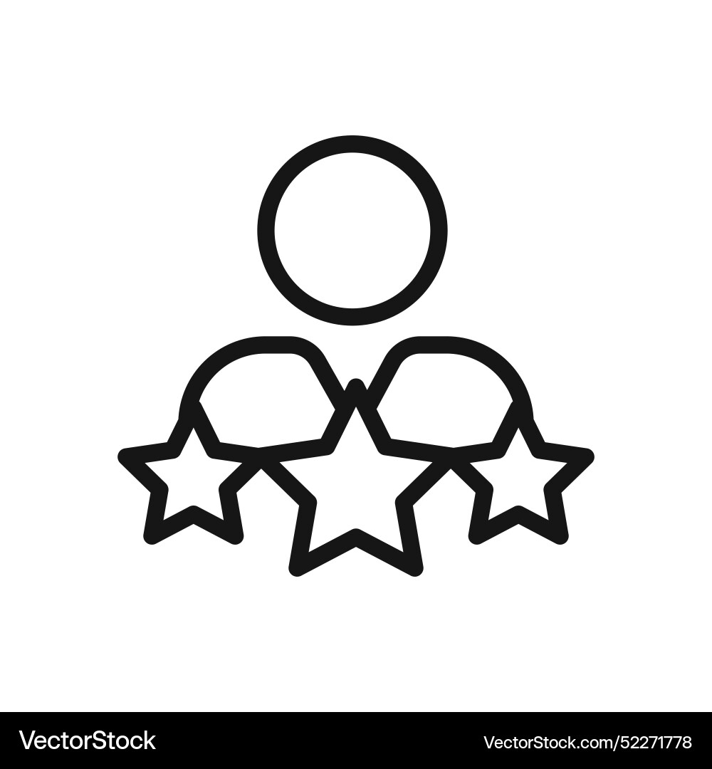 Experience icon black line art logo Royalty Free Vector