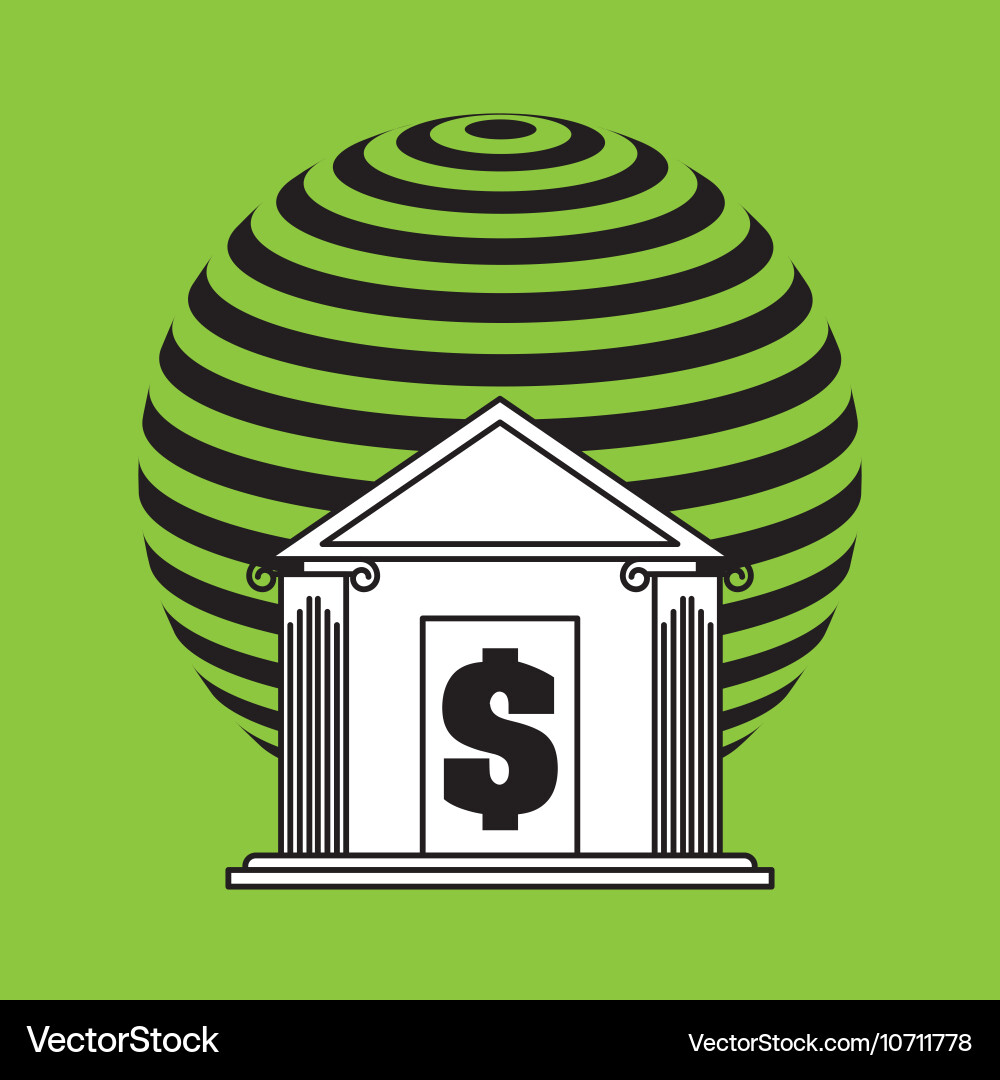 Global economy planet concept Royalty Free Vector Image