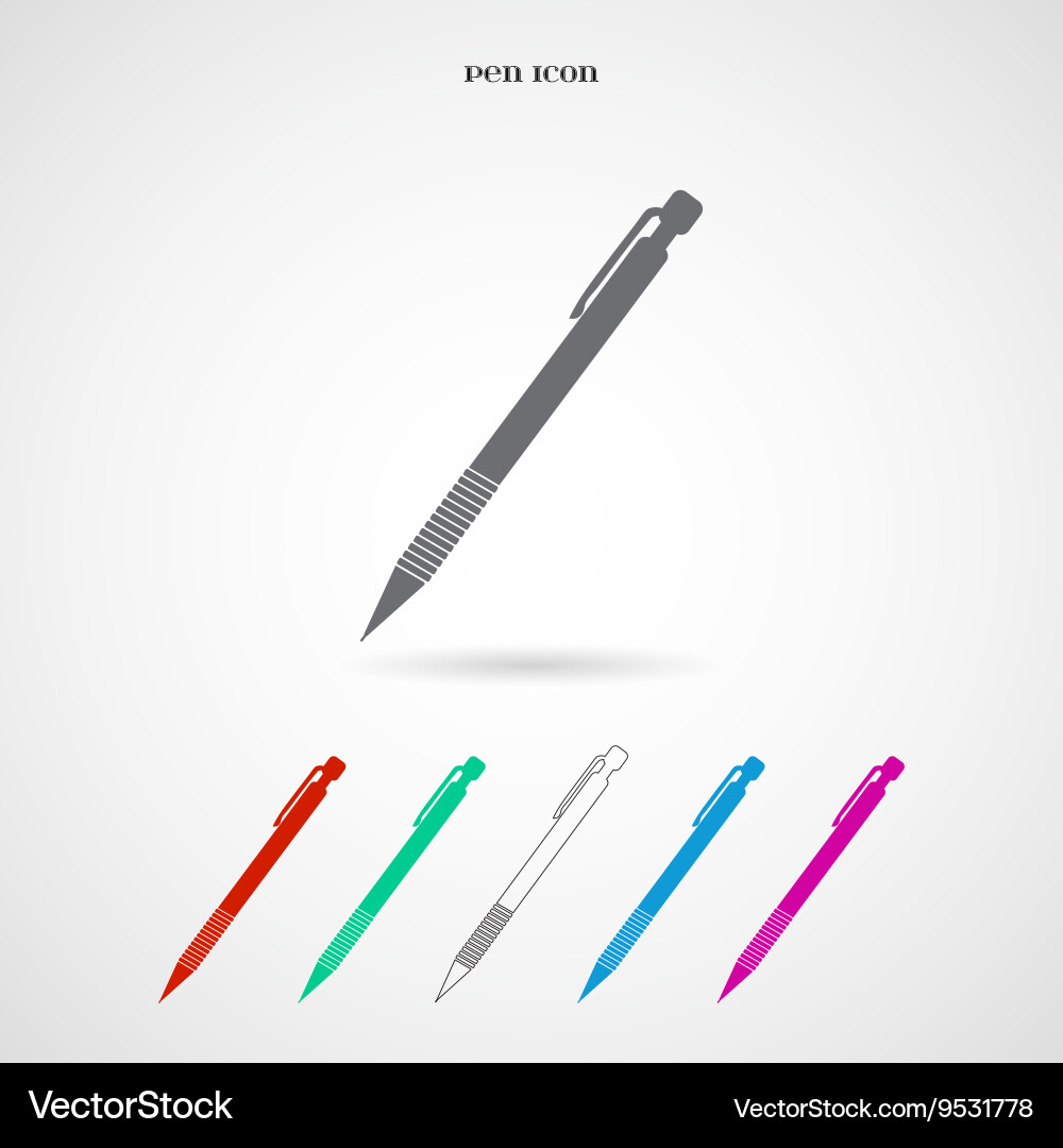 Pen icon Royalty Free Vector Image - VectorStock