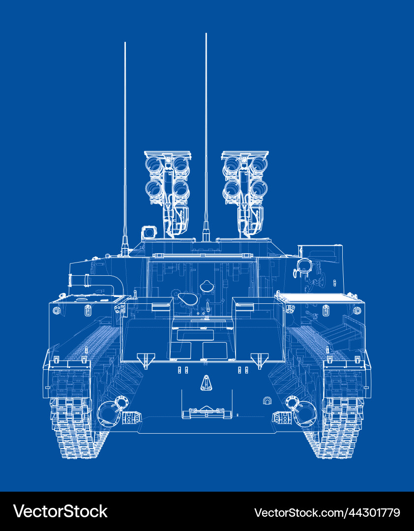 Anti-tank armored car Royalty Free Vector Image
