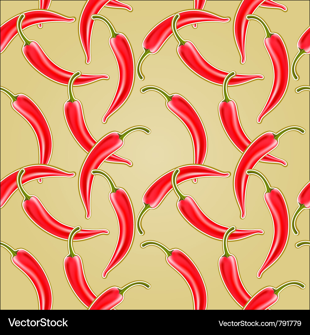 Chili pepper background Royalty Free Vector Image