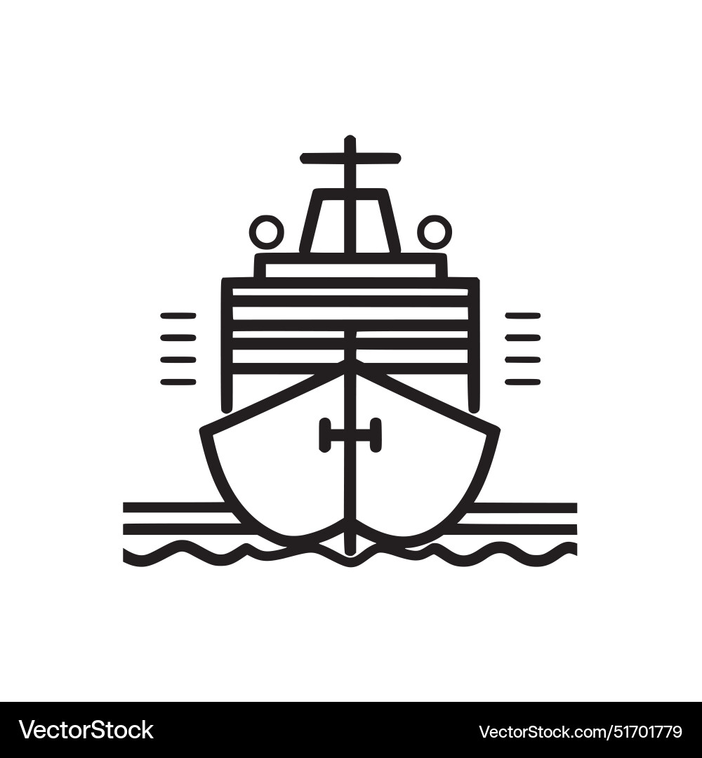 Cruise ship icons Royalty Free Vector Image - VectorStock