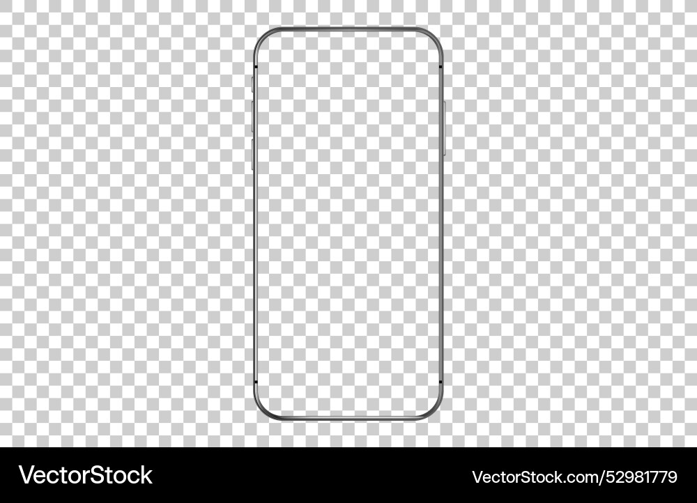High detailed modern trendy smartphone with blank Vector Image