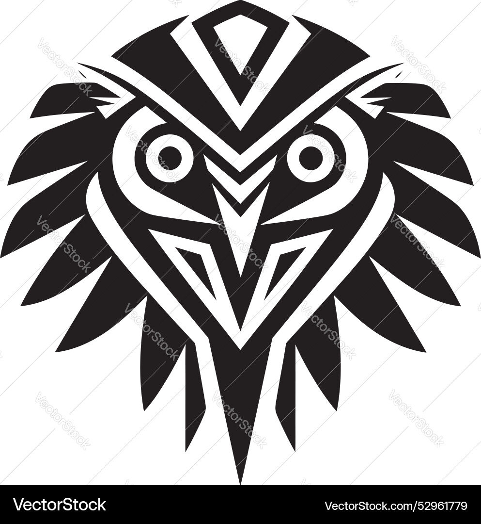 Majestic hunter black eagle symbol aerial Vector Image