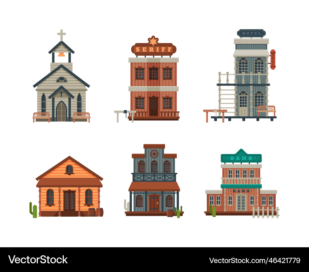 Western style building and wild west architectural