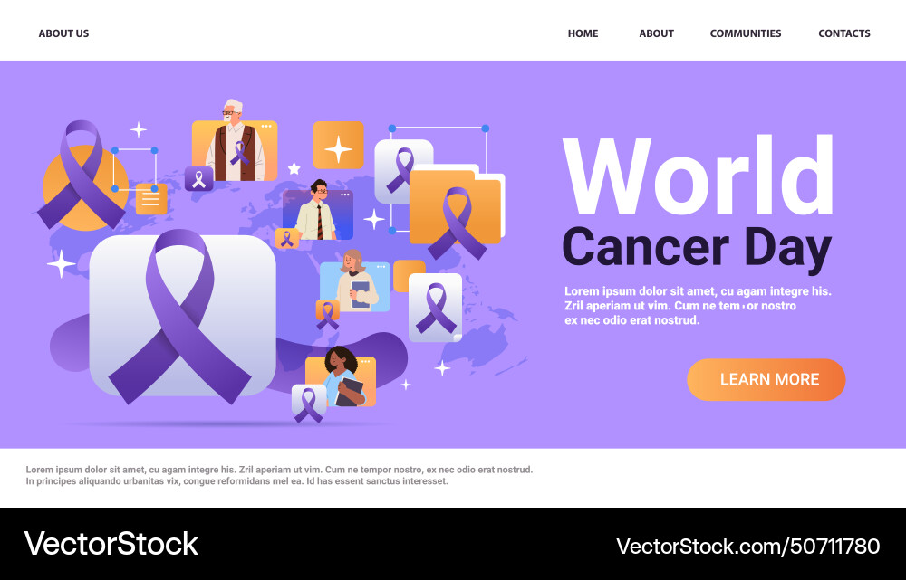 People discussing during online conference purple Vector Image