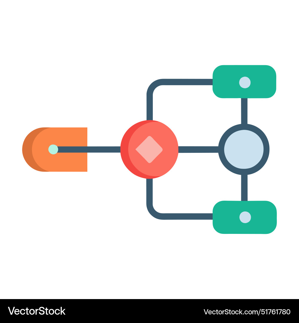 System link line on white background Royalty Free Vector