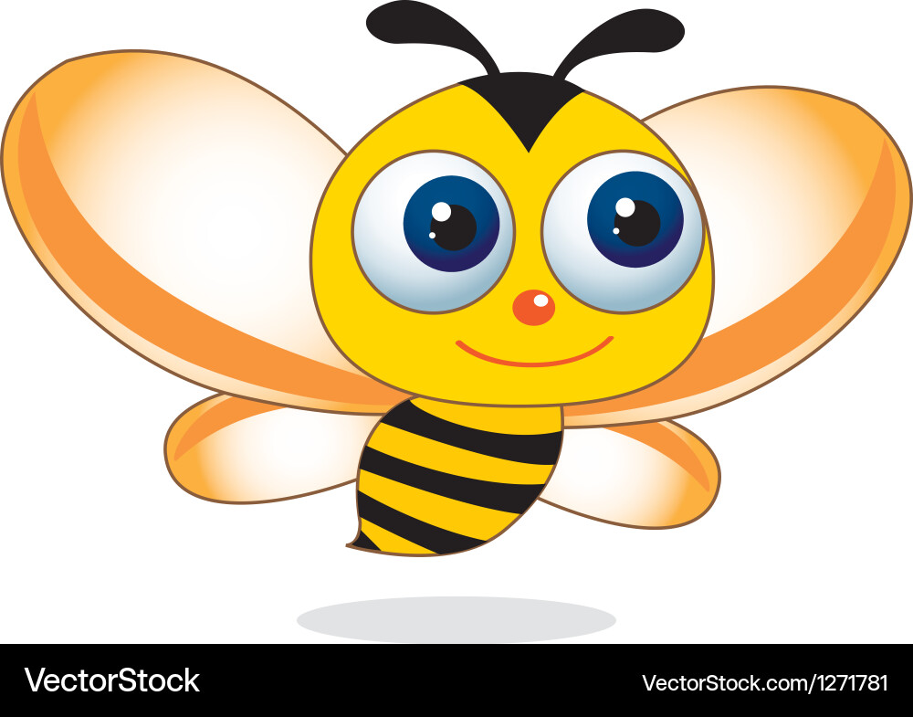 Adorable Bumble Bee Royalty Free Vector Image - VectorStock