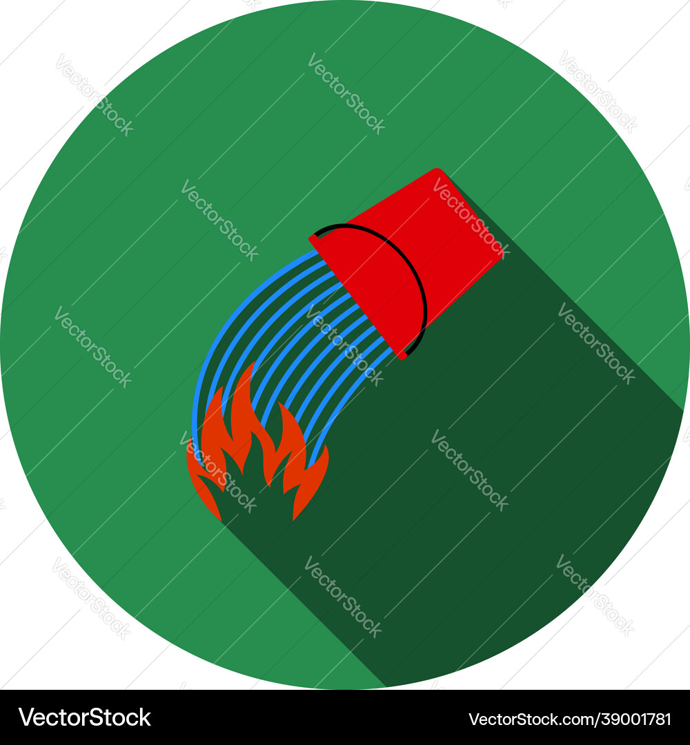 Fire bucket icon Royalty Free Vector Image - VectorStock