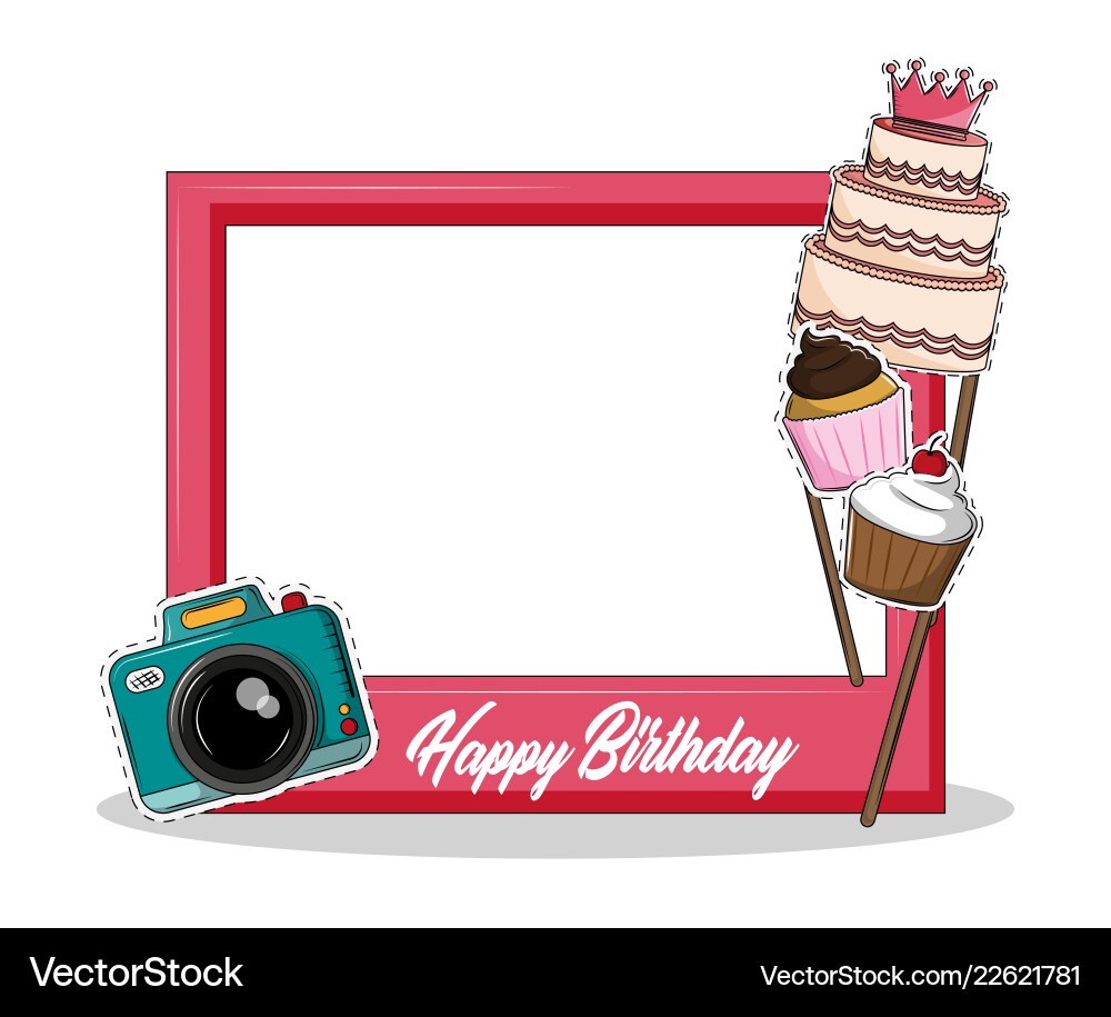 Cupcakes Photo Frame Vector Images (71)