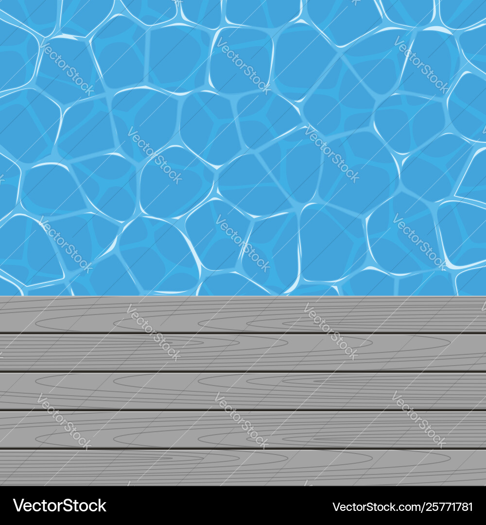 Summer background with swimming pool water Vector Image