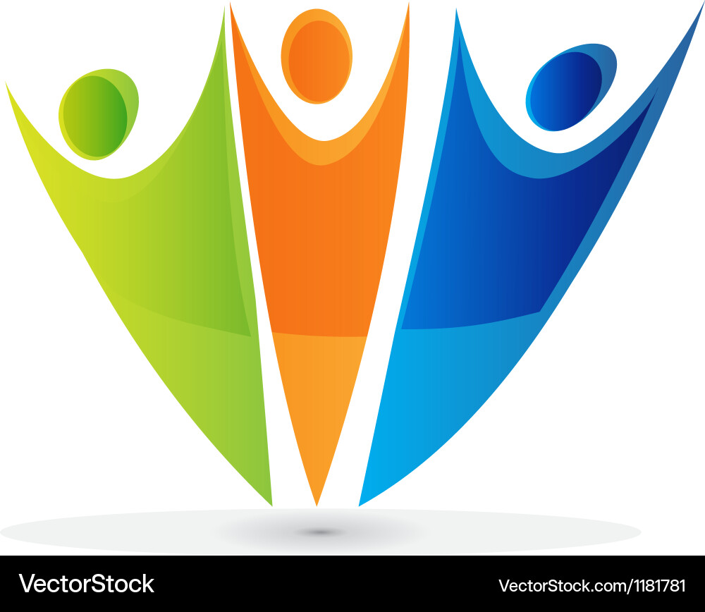 Swooshes team logo Royalty Free Vector Image - VectorStock