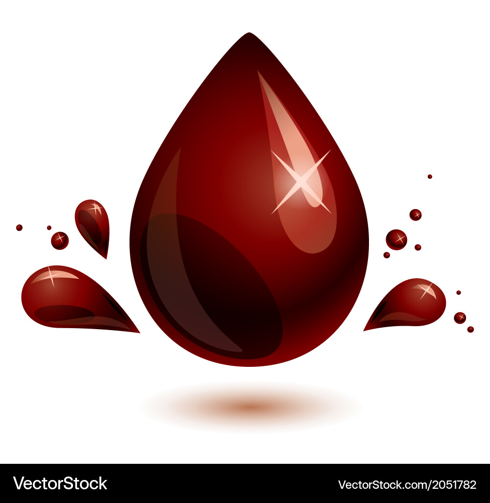 Brown drop chocolate Royalty Free Vector Image